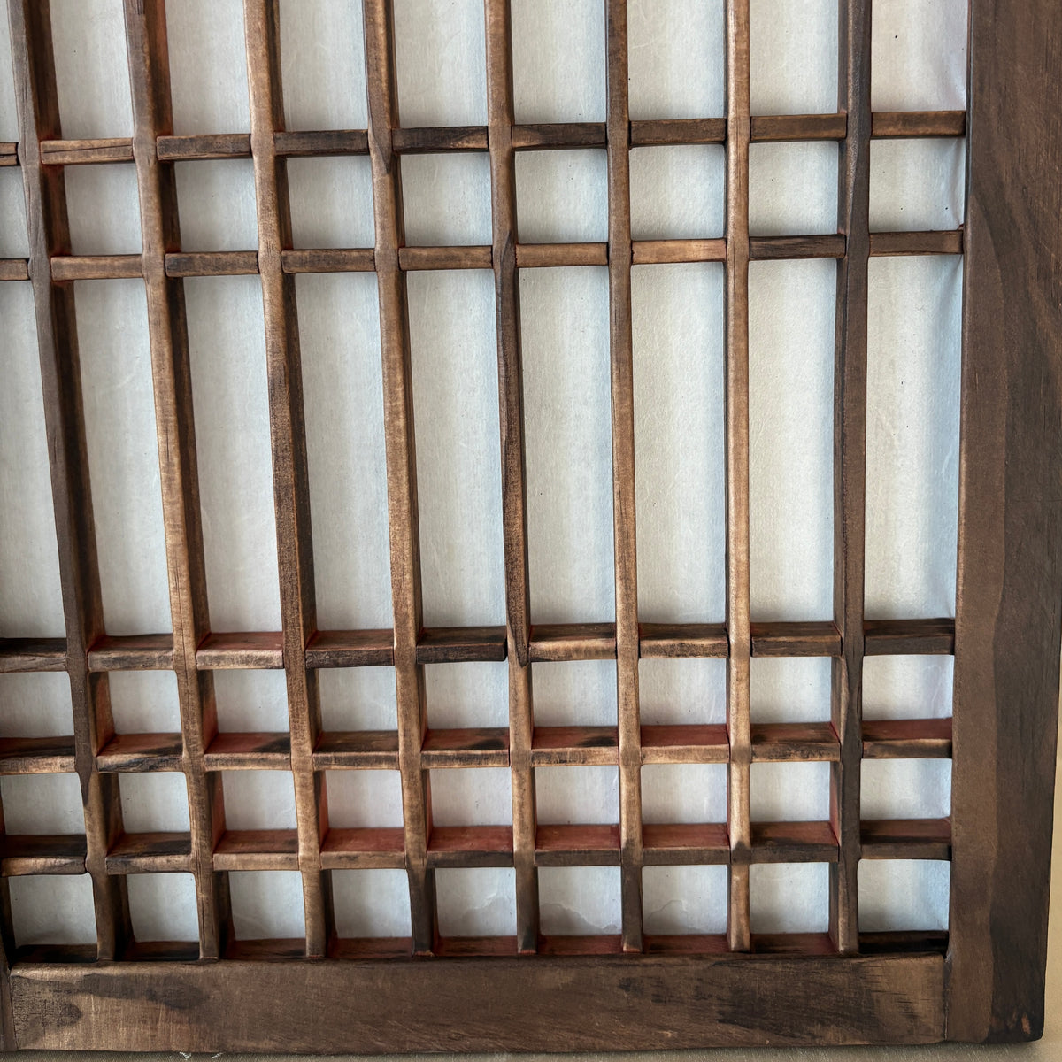 Wooden Lattice Frame with Hanji Paper – ArtinKo